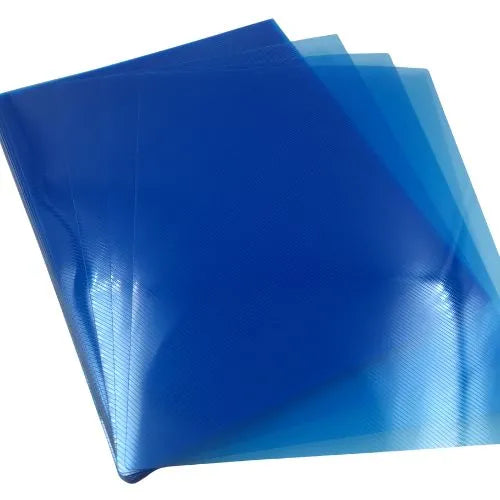 policover, 50 plastic covers for binding - Letter Blue – Panafargo