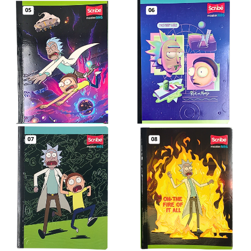 Notebook 50 stitched sheets - Master - Squared Rick and Morty 07 ...