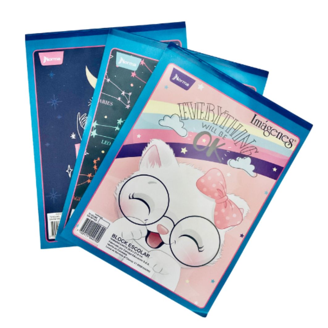 Norma Pad 70 sheets Grid Letter Feminine – Panafargo